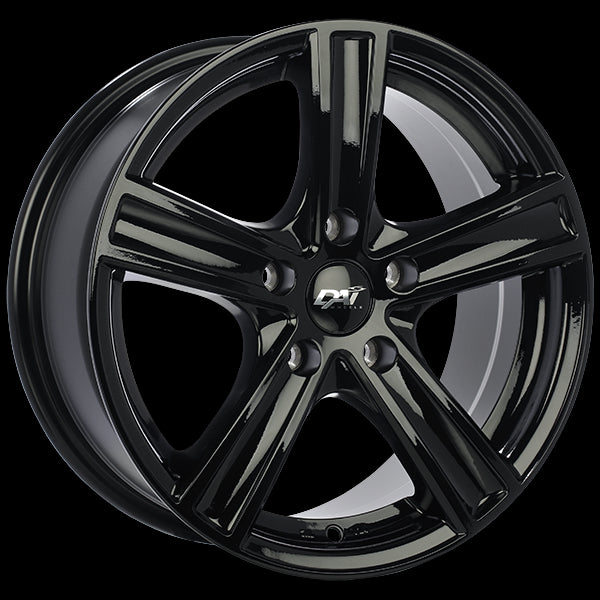 DAI Wheels OE1 16x7.0 5x100mm ET38 CB54.1mm Gloss Black | TOTO Tire